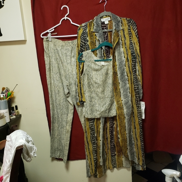 Lew Magram | Pants & Jumpsuits | 9lew Magram Bohemian 3 Pcsetpantstank ...